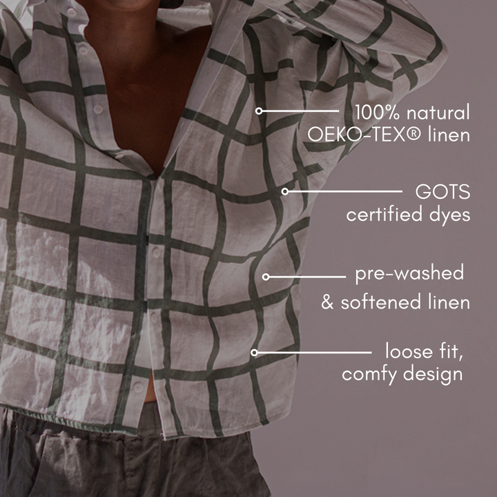 Linen pajamas | sustainable brand | nappingbear.com – napping bear