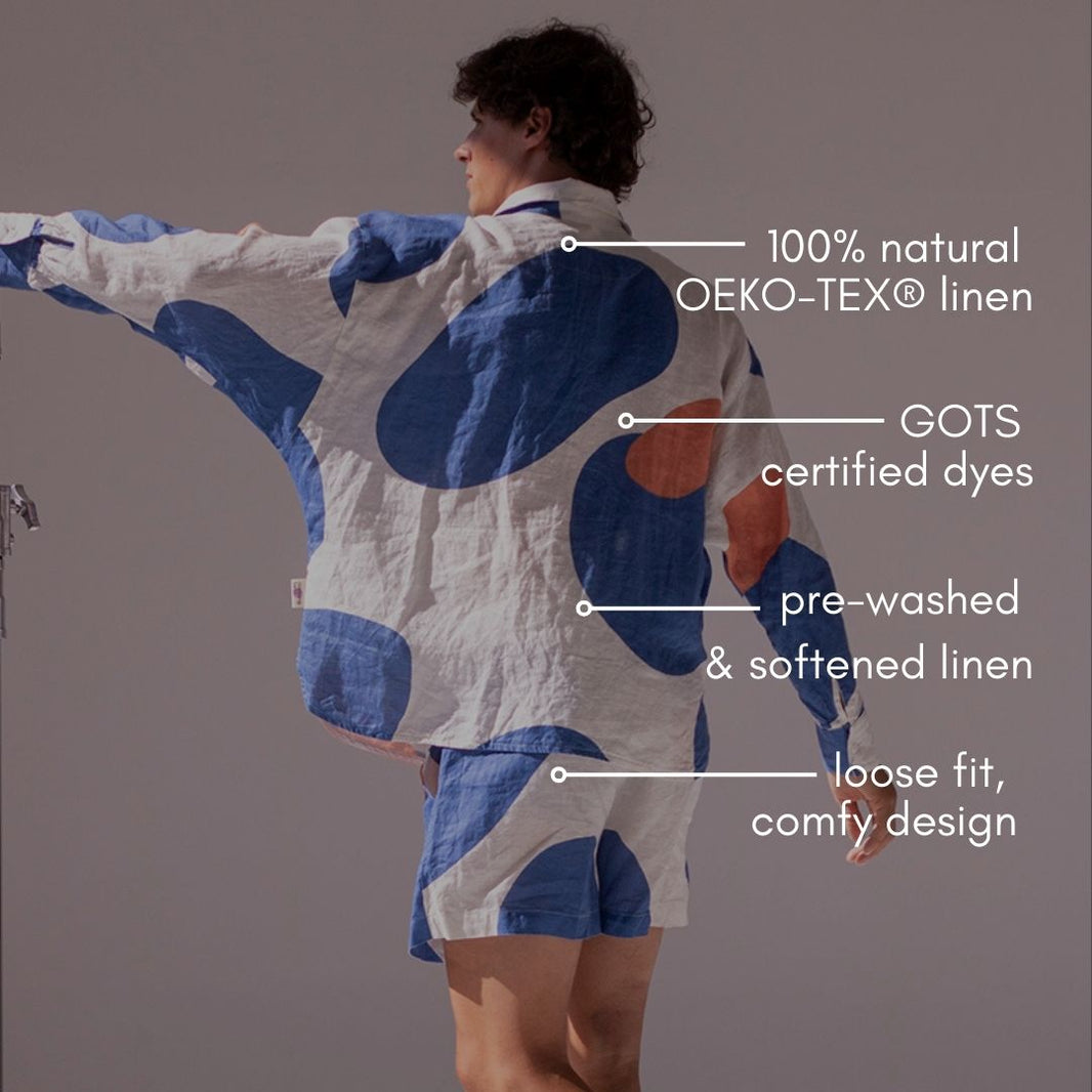 Linen pajamas | sustainable brand | nappingbear.com – napping bear